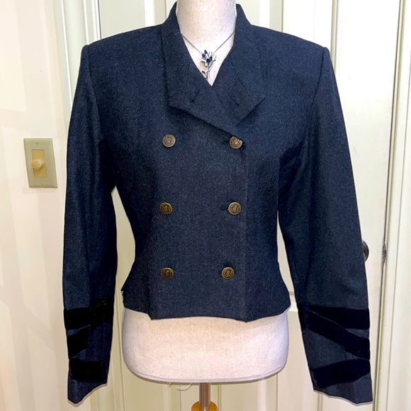 Knights Ltd | Jackets & Coats | Double Breasted Charcoal Gray Short ...